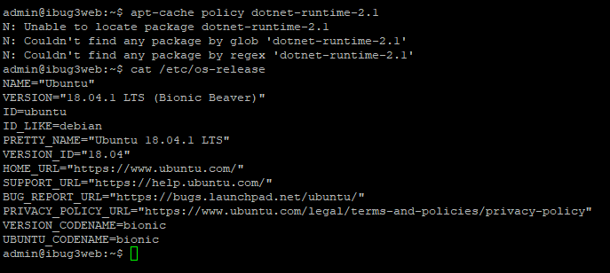 Core Sdk Installition Fails On Ubuntu 18041 · Issue 3323 · Dotnetruntime · Github