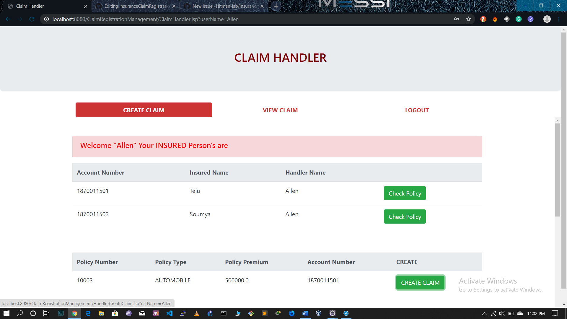 GitHub - saitamacodex/InsuranceClaimRegistration: Online Claim ...