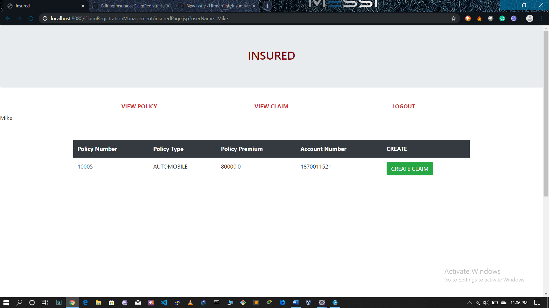 GitHub - Hitman-lab/InsuranceClaimRegistration: Online Claim Registration Management System