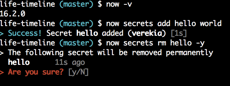 Overriding a secret, or --force option to remove · Issue #3056 · vercel/vercel · GitHub