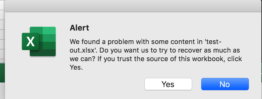 Unicode chars make output files corrupted · Issue #147 · dtjohnson/xlsx-populate · GitHub