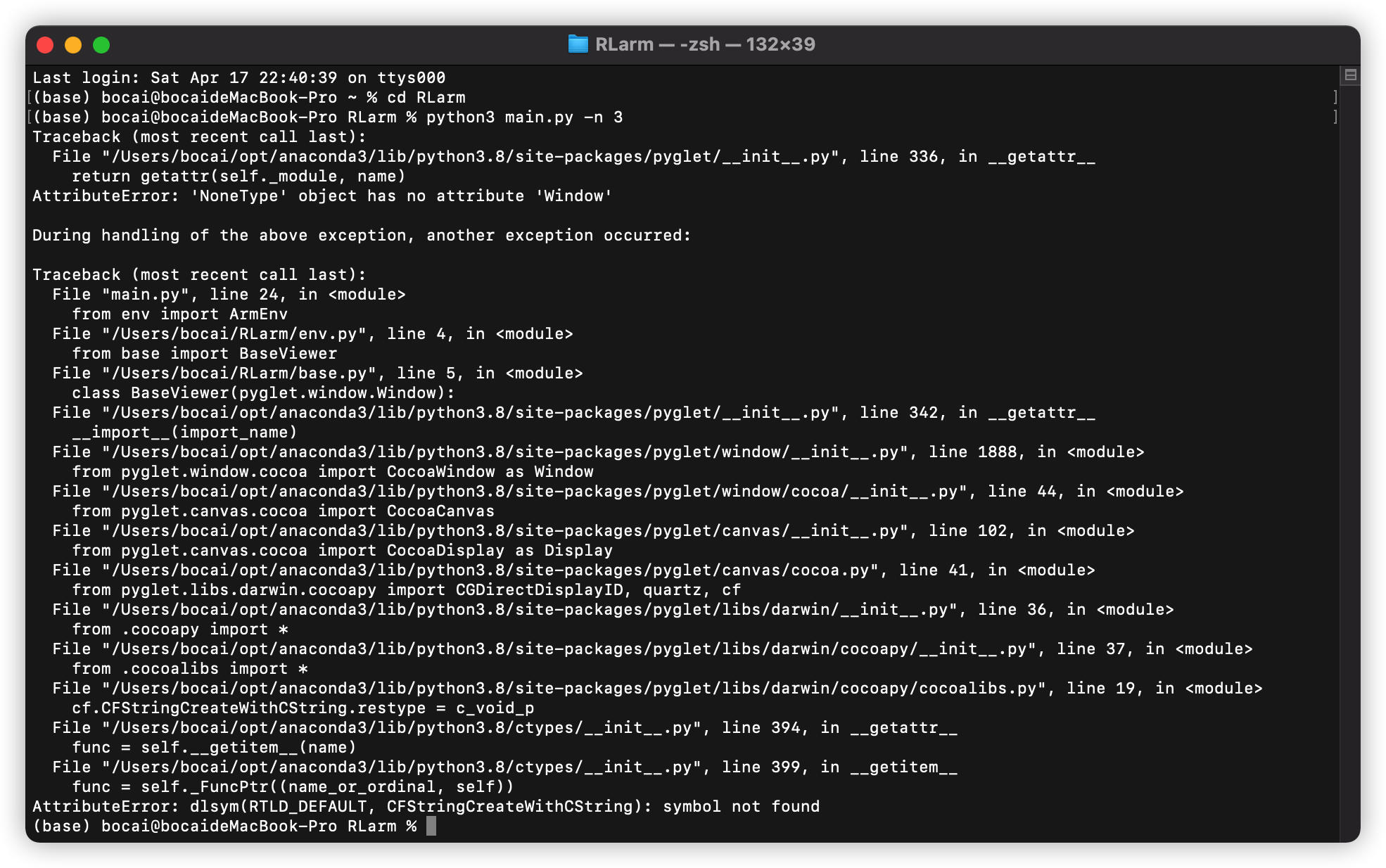 出现错误，无法运行 · Issue #1 · MorvanZhou/RLarm · GitHub