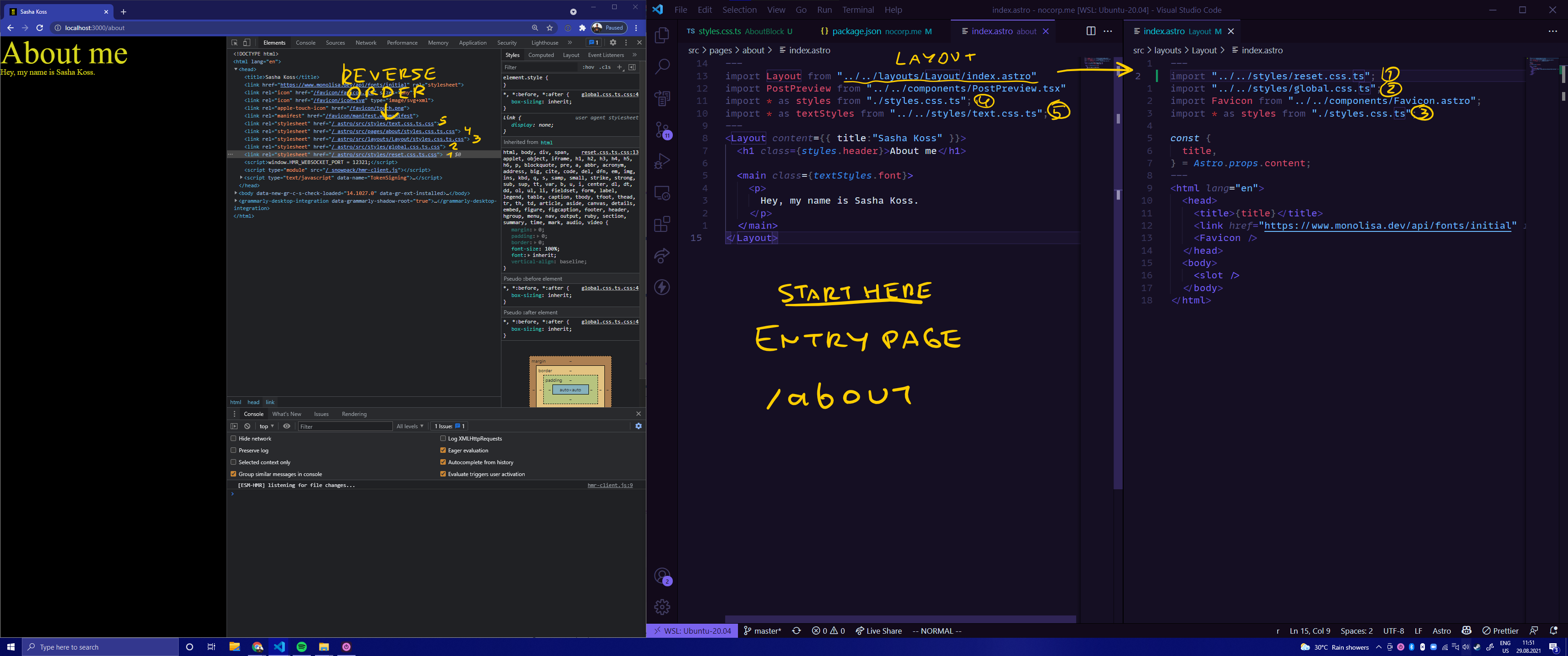 🐛 BUG: CSS gets added to the head in reverse order · Issue #1260 · withastro/astro · GitHub