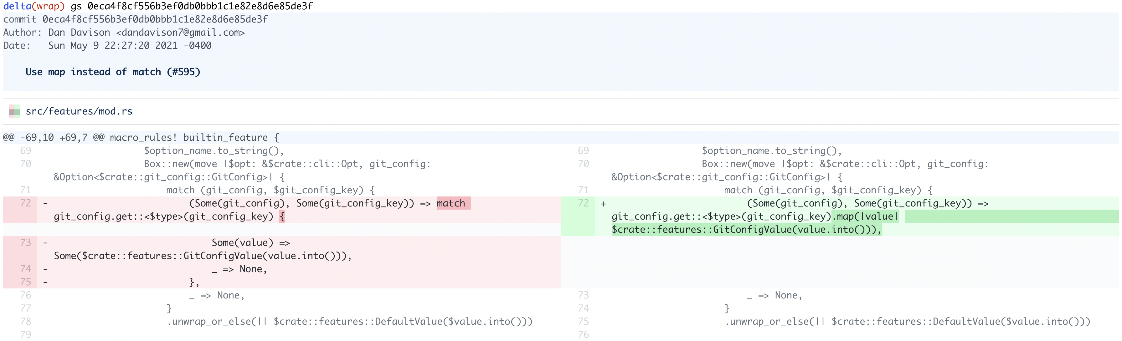 🚀 Add option to combine left-right line number in traditional view · Issue #597 · dandavison ...