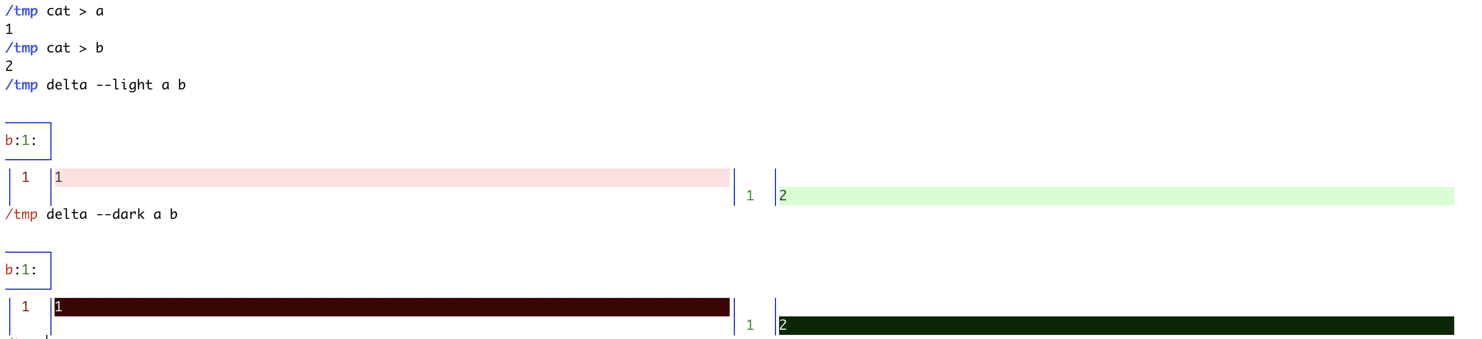 options --light and --dark have no effect · Issue #726 · dandavison ...