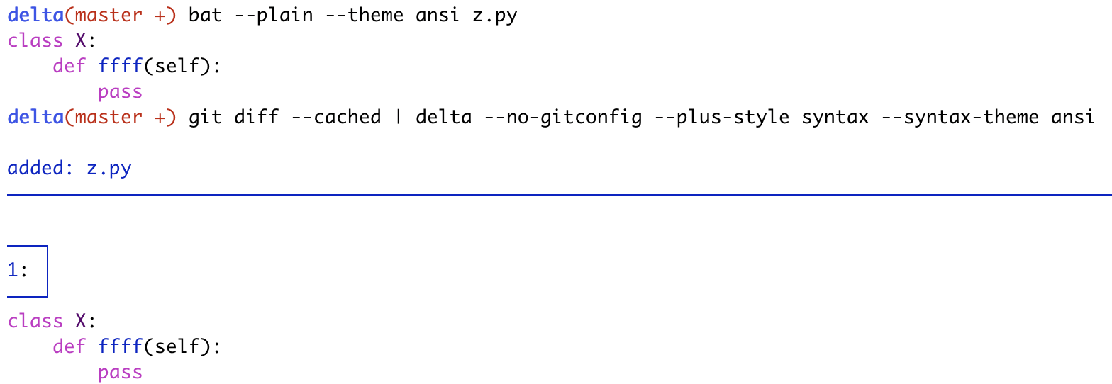 🐛 ansi syntax theme is incorrect (differs from bat) · Issue #757 · dandavison/delta · GitHub