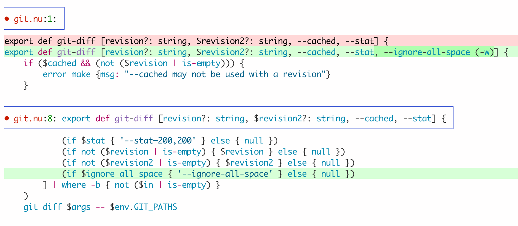 🚀 Shortening of hunk indentation · Issue #1224 · dandavison/delta · GitHub