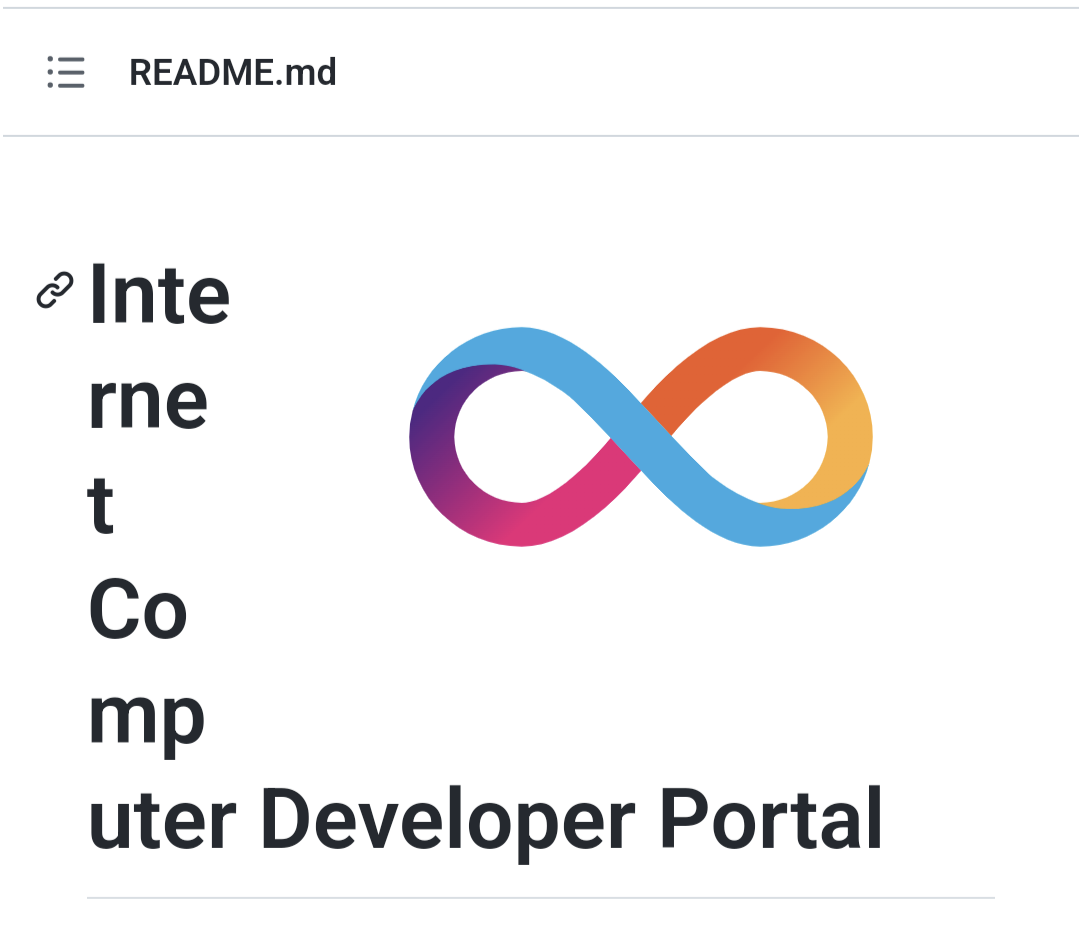 Readme Looks A Bit Wonky On Mobile · Issue 1079 · Dfinity Portal · Github