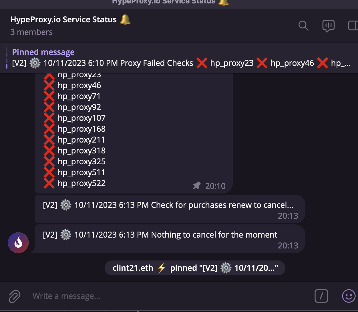 Pin Telegram Notification · Issue 3877 · Louislam Uptime Kuma · Github