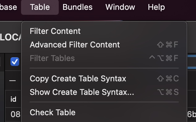 table filtering not available by default · Issue #1587 · Sequel-Ace/Sequel-Ace · GitHub
