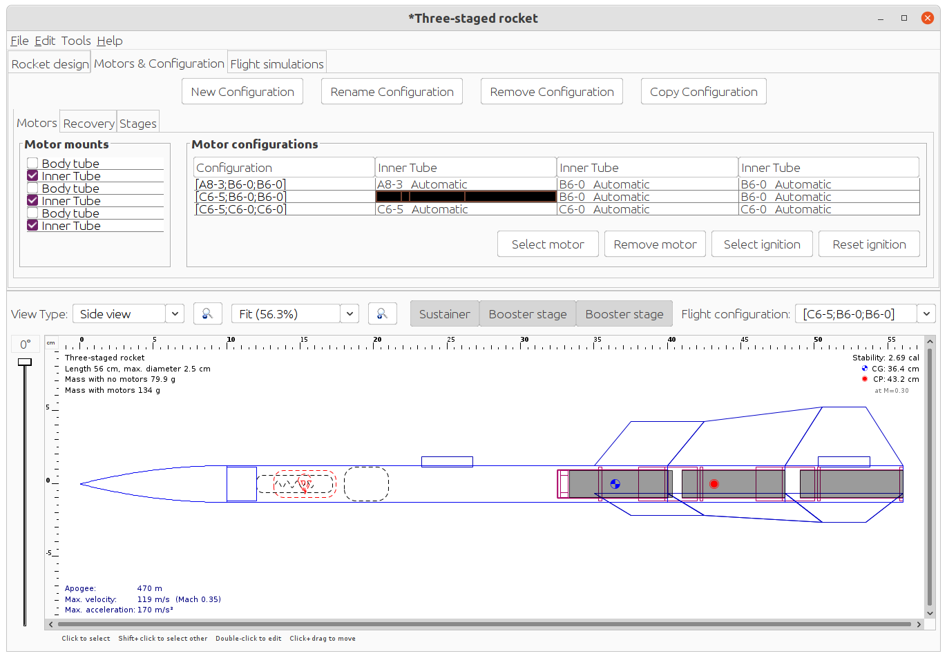 [Bug] can't read selected rows in tables on Linux · Issue #1257 · openrocket/openrocket · GitHub