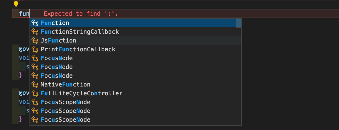 Dart Intellisense/ Autocomplete not working in VS Code. · Issue #2787 · Dart-Code/Dart-Code · GitHub