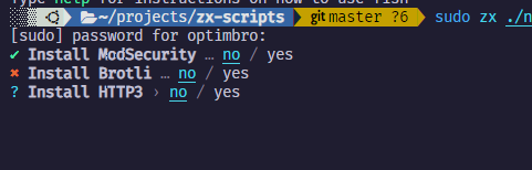 Add prompts npm package for command line prompt · Issue #379 · google/zx · GitHub