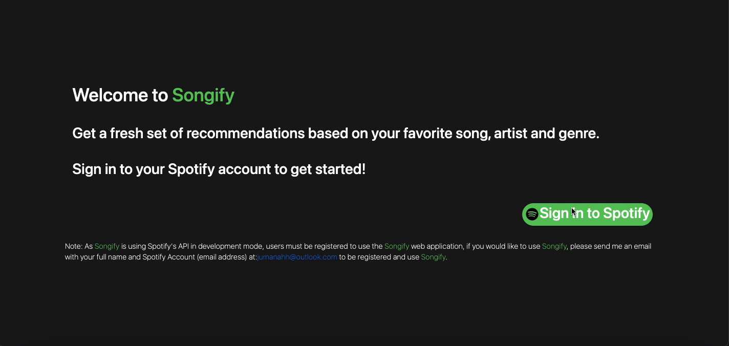 GitHub - Jumanah-A/Songify: A full stack web application for music listeners who want to ...