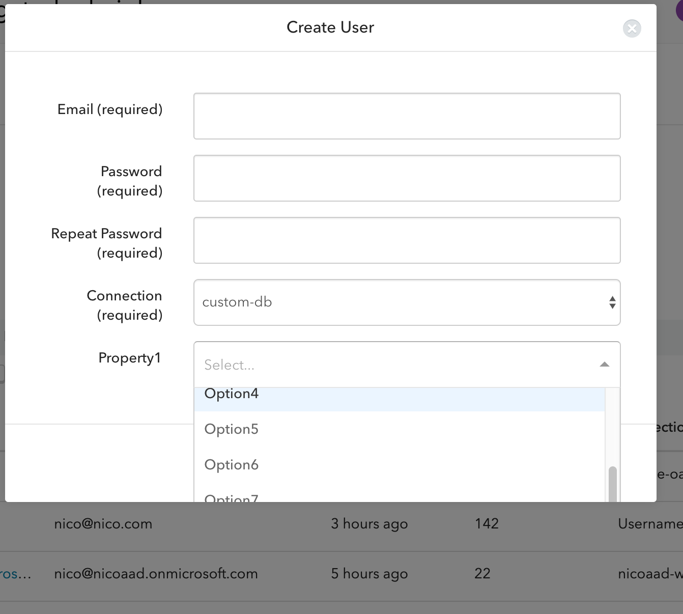 Select Component For Creating Users Overflows Display · Issue 201 · Auth0 Extensionsauth0