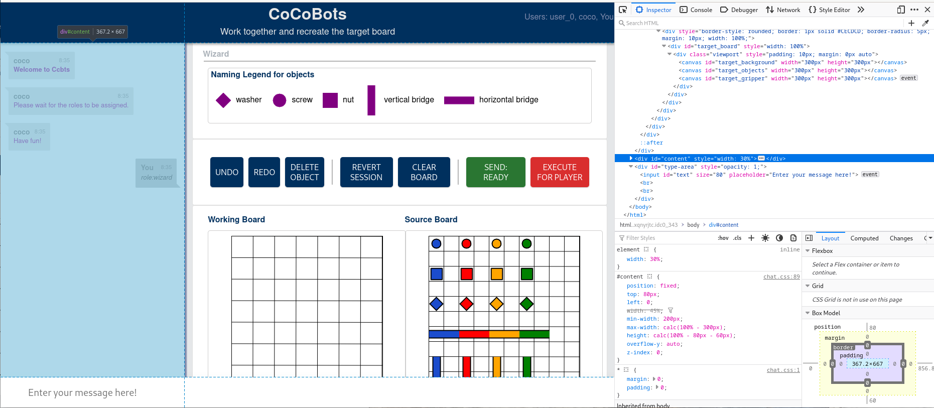 chat typing bar covers part of the task bar · Issue #266 · clp-research/slurk · GitHub