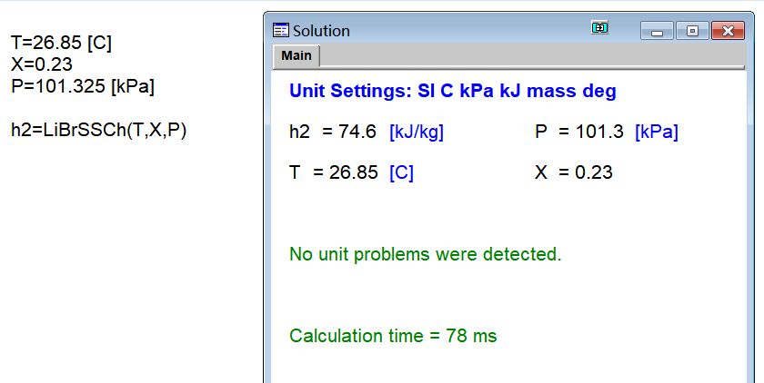 The enthalpy of LiBr-Water in EES is not equal to CoolProp. · Issue #2115 · CoolProp/CoolProp ...