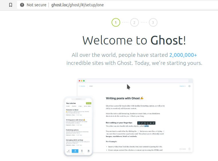 please provide Setup Instructions (an Install Guide) in the docs for Ghost - Headless CMS ...