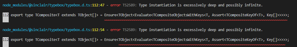 Type declarations fail to typecheck in TS 4.7 - 4.8 · Issue #419 · sinclairzx81/typebox · GitHub
