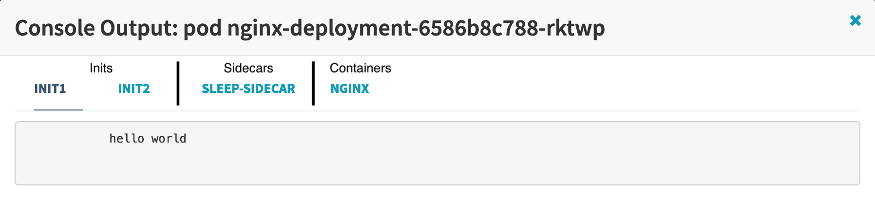 Show Initcontainer Logs In Deck · Issue 4869 · Spinnakerspinnaker