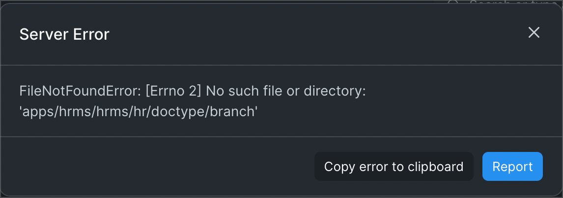 Error post v13 upgrade · Issue #87 · frappe/hrms · GitHub