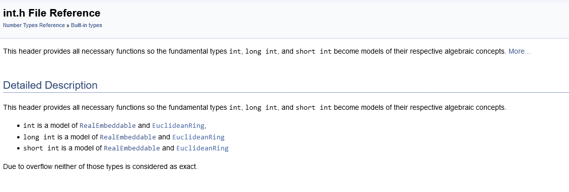 documentation of "int.h" and "long_long.h" · Issue #7782 · CGAL/cgal · GitHub