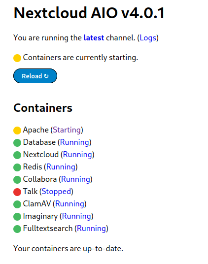 Cannot start AIO properly - nextcloud-aio-apache has unhealthy status · nextcloud all-in-one ...