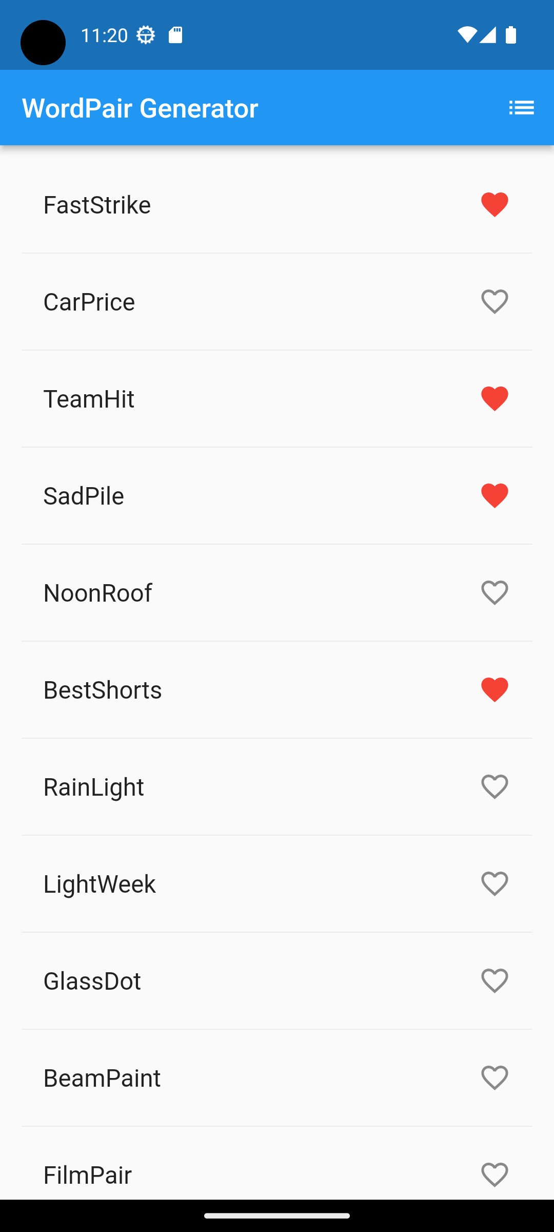 GitHub - MTimo27/flutter-wordpair