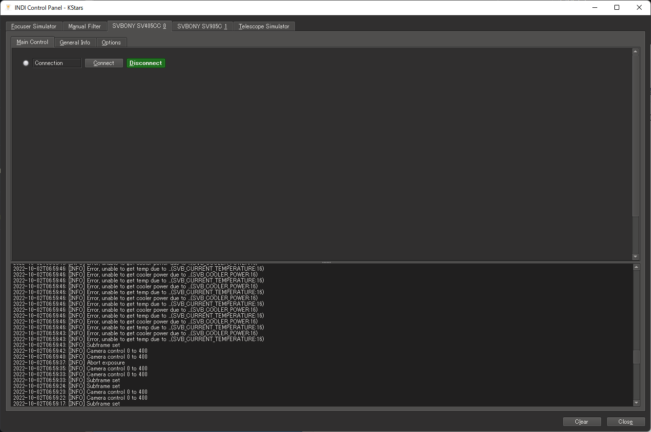 indi_sv305_ccd: Cooling-related API calls may fail in TimerHit function ...
