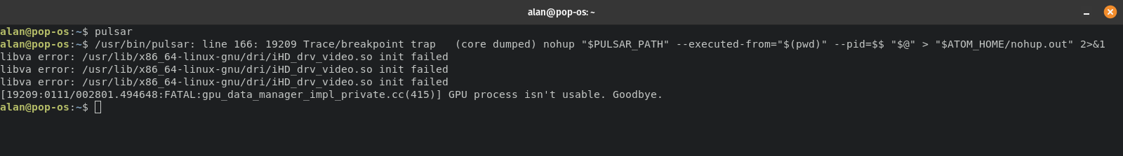 Pulsar crashes on NVIDIA · Issue #328 · pulsar-edit/pulsar · GitHub