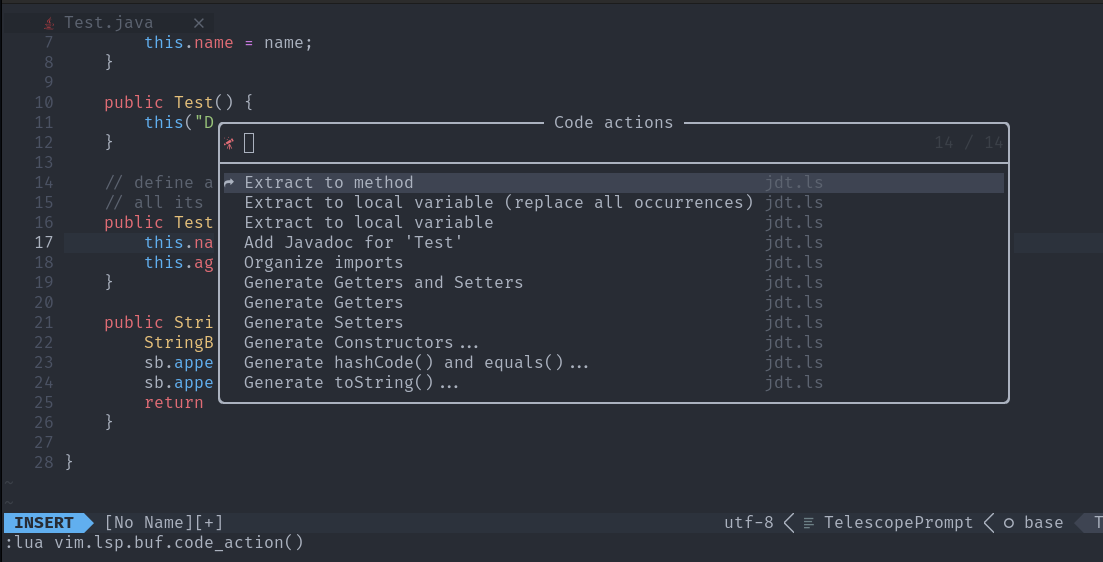 Running Code Actions Results In Errors Of Method Not Found But Still Does The Task · Issue 317 