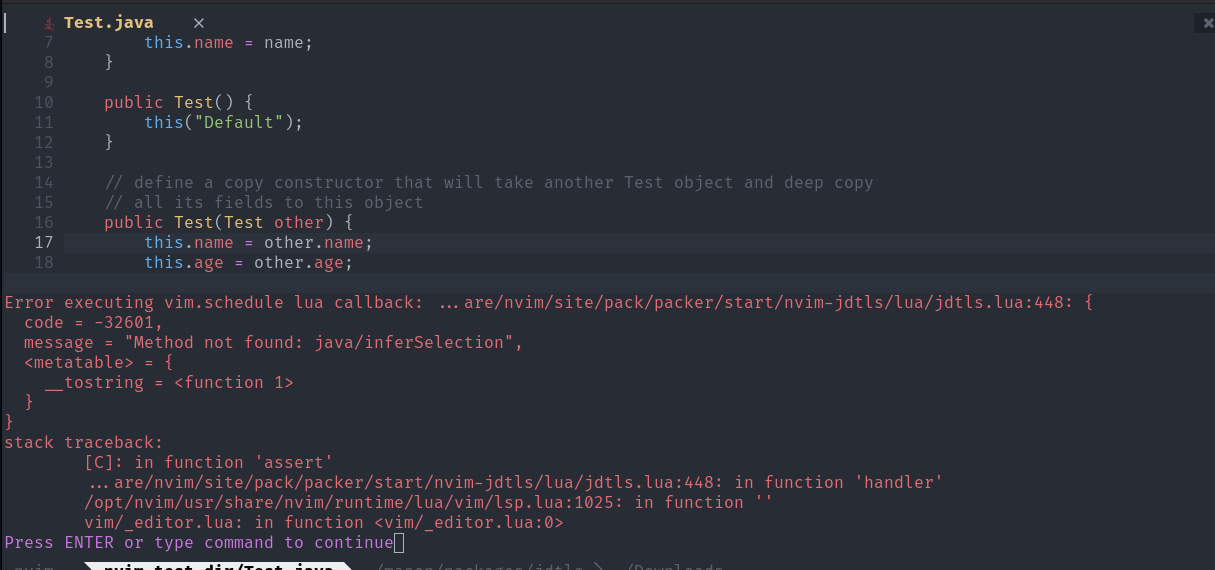 Running code actions results in errors of method not found but still does the task · Issue #317 ...