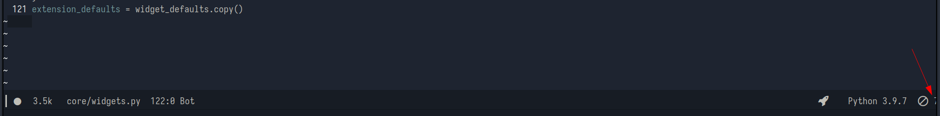 [Bug] Modeline information out of the screen for some LSP information ...