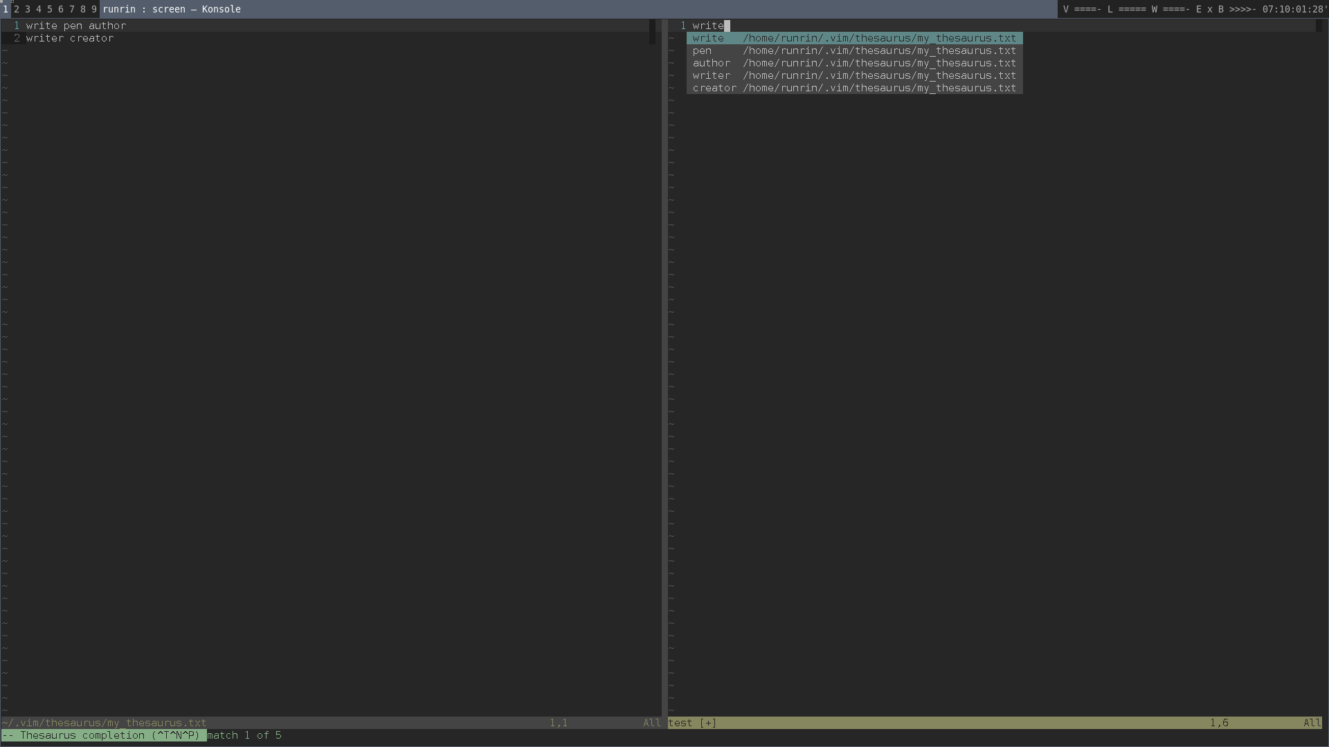 Error in Thesaurus logic · Issue #1611 · vim/vim · GitHub