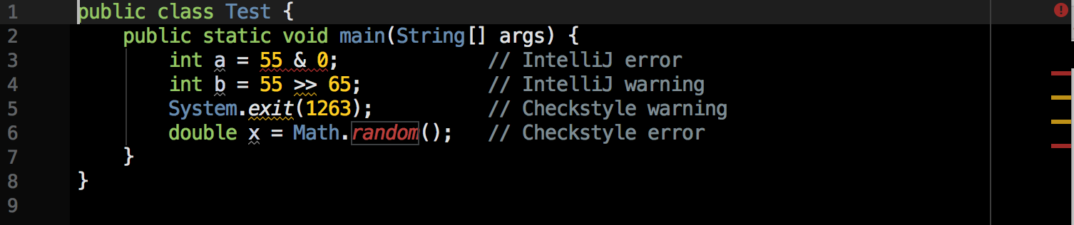Inspection Highlighting For Errors Vs Warnings · Issue 411 · Jshiell Checkstyle Idea · Github