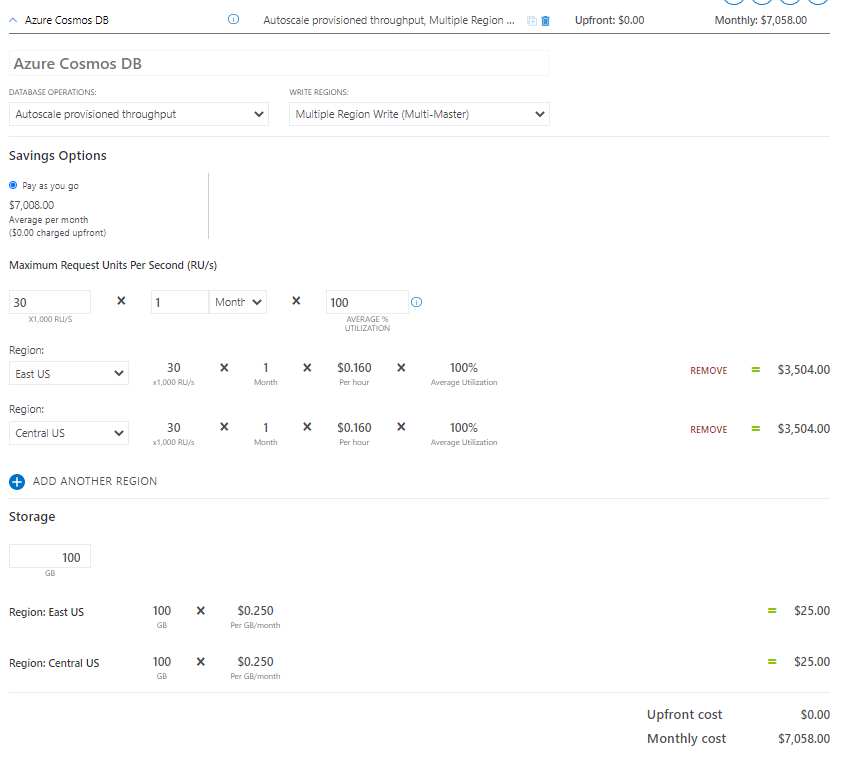 Multi-master autoscaled cosmos db pricing · Issue #64676 · MicrosoftDocs/azure-docs · GitHub