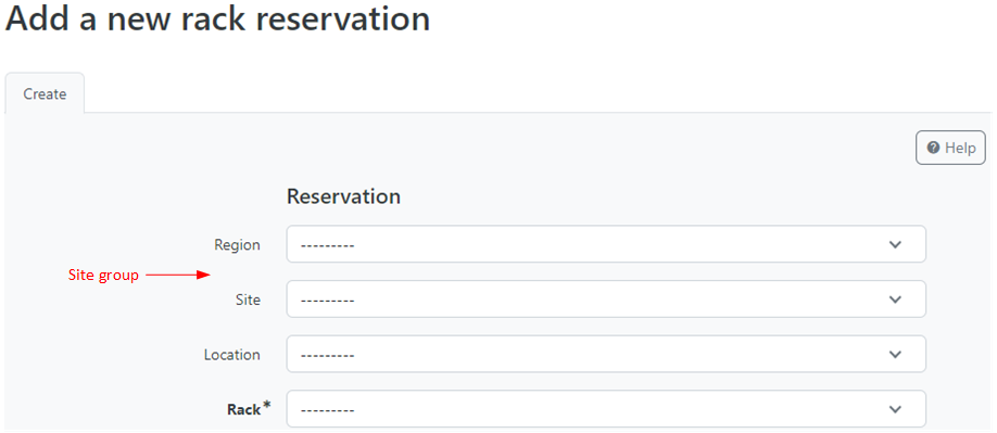Add existing fields to the Rack Reservation user interface pages ...