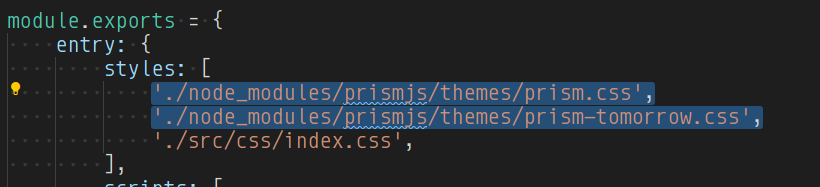 add prismjs to the `webpack` bundle · Issue #10 · BryanWilhite/day-path · GitHub