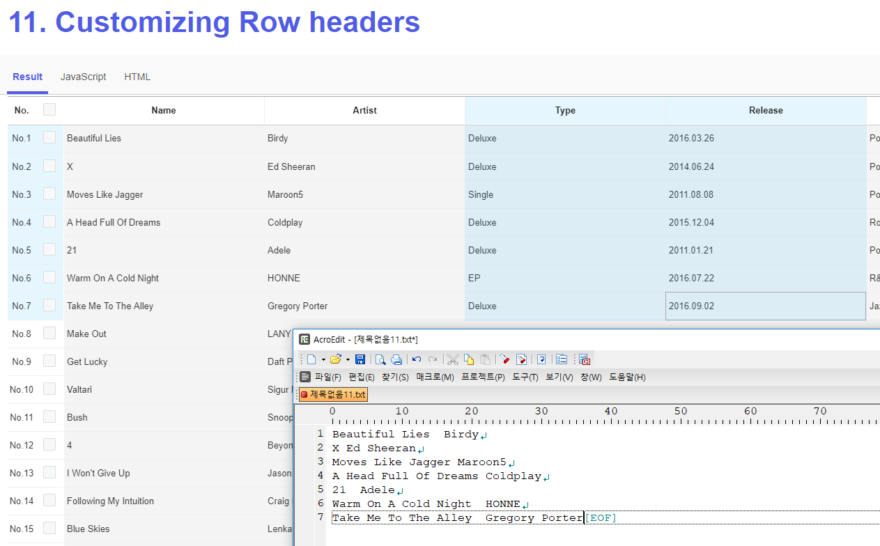 Customizing Row headers 적용 시 복사 컬럼이 밀립니다. · Issue #489 · nhn/tui.grid · GitHub