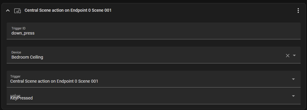 Device automation trigger value for some Z-Wave devices cannot be changed via UI · Issue #14237 ...