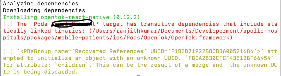 'React/RCTBridgeModule.h' file not found · Issue #377 · opentok/opentok-react-native · GitHub