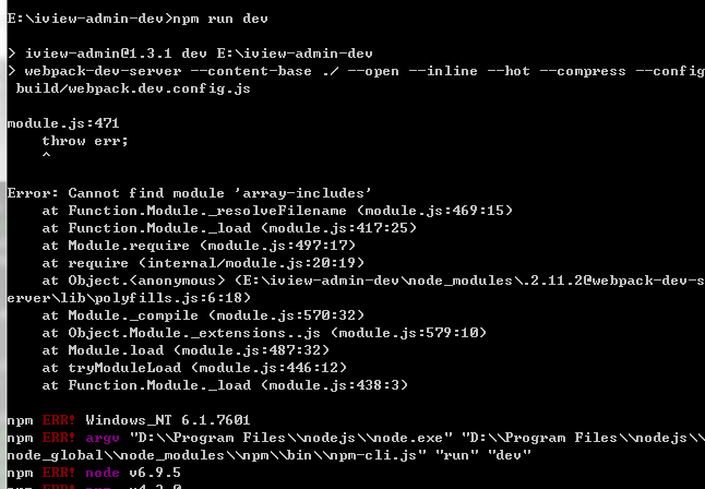 项目无法运行 · Issue #657 · iview/iview-admin · GitHub