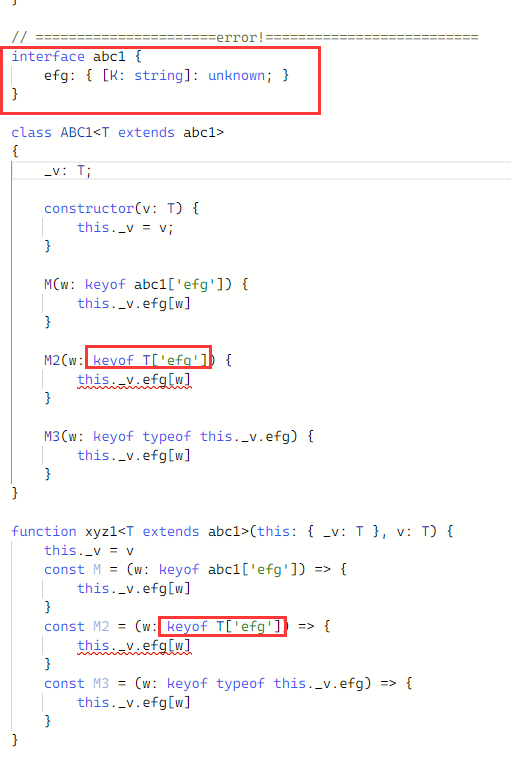 Generic of `keyof { efg:[K: string]: number; }['efg']` does not behave the same as Generic of ...