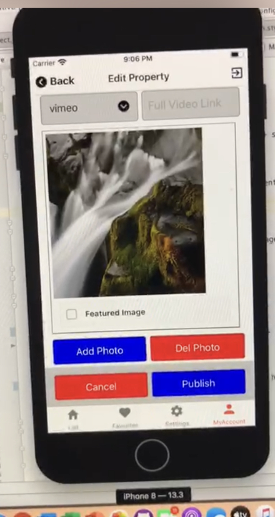 image shift by about 1 cm when swiping left or right and shift increase the more we swipe ...