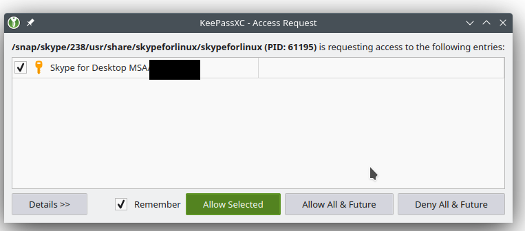 Can't save Secret Service Integration access to entry · Issue #9271 · keepassxreboot/keepassxc ...