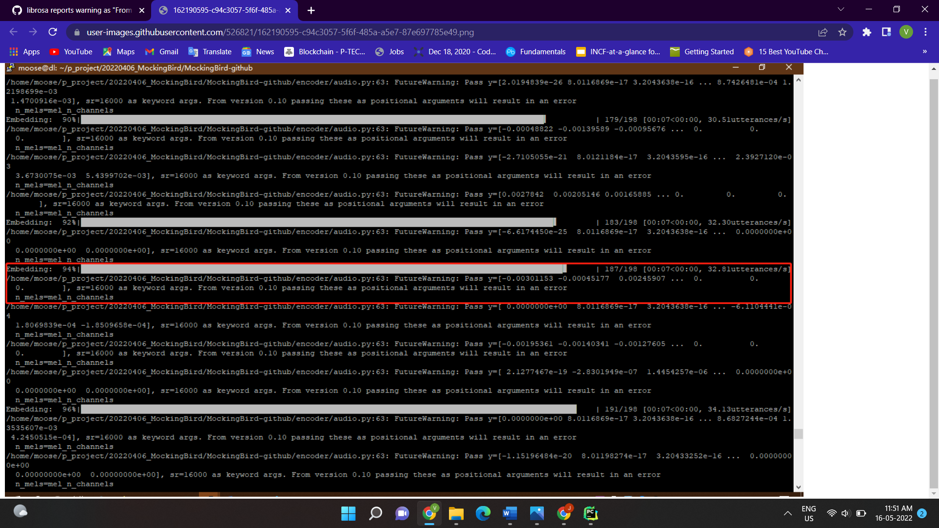 Signal passing ERROR · Issue #557 · babysor/MockingBird · GitHub