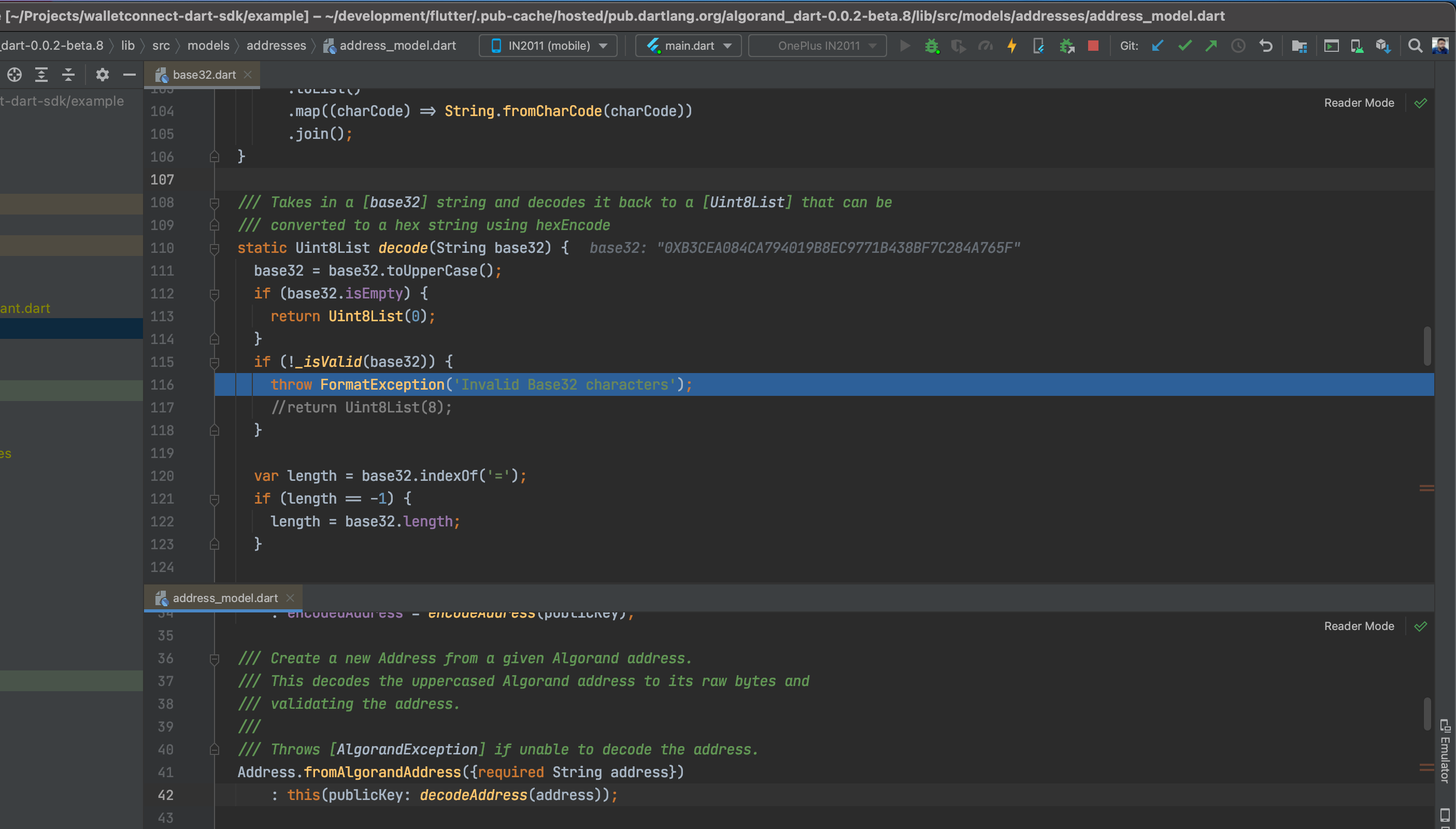 Invalid Base32 Characters Issue 3 RootSoft walletconnect dart sdk