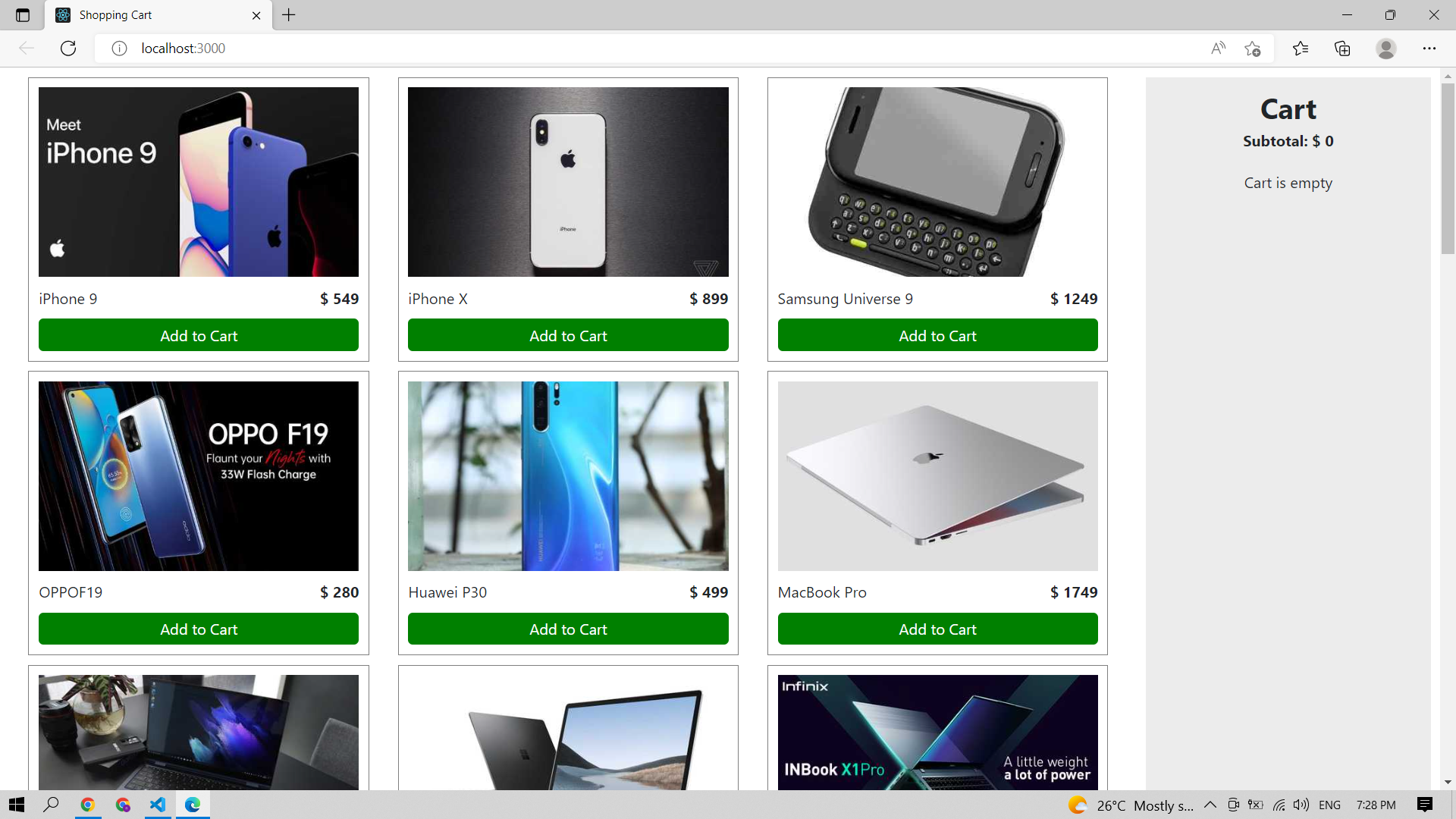 GitHub - react-153121/ShoppingCartApp