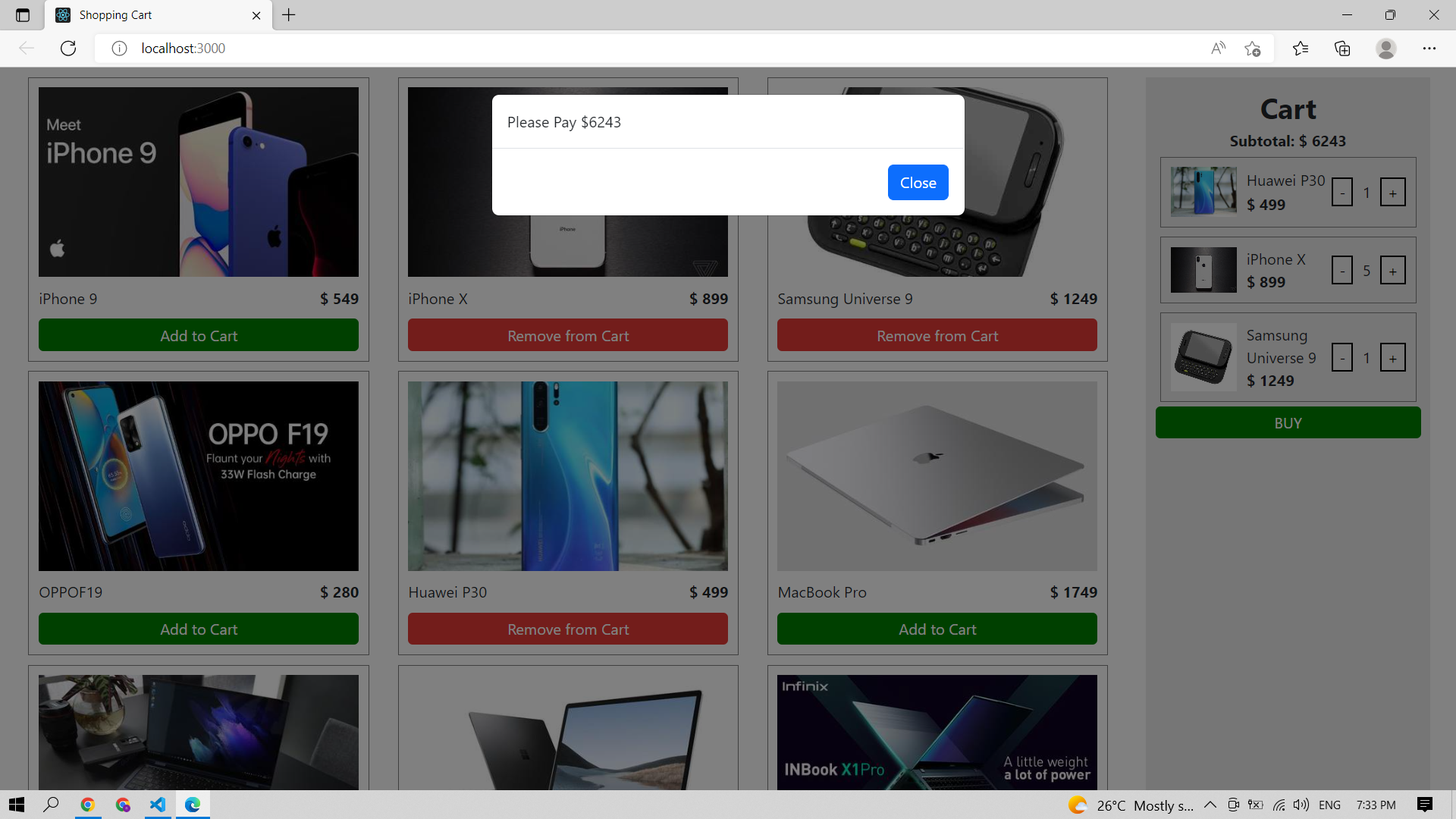 GitHub - react-153121/ShoppingCartApp