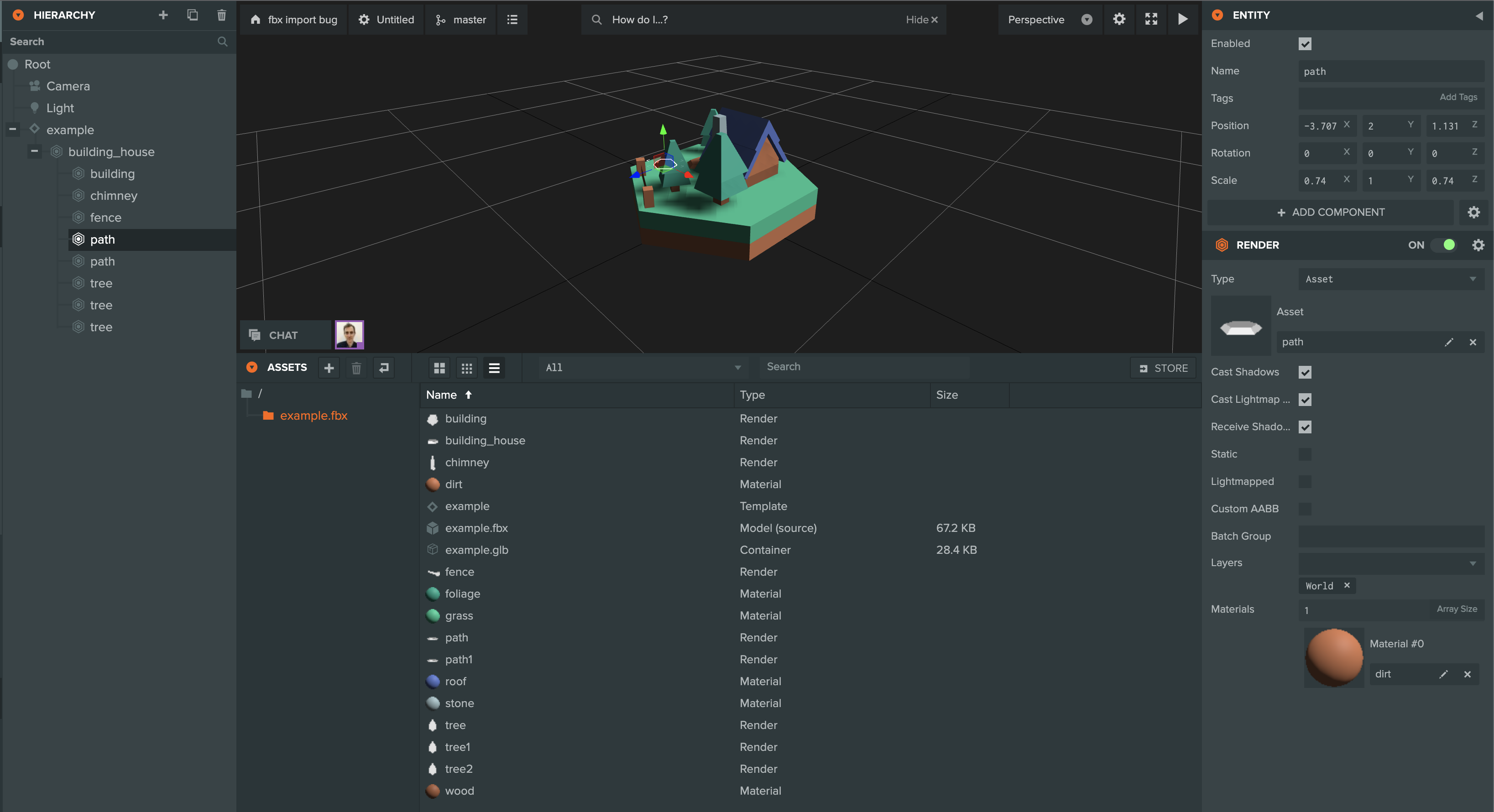 Materials always set to 0 length after changing Render asset · Issue ...